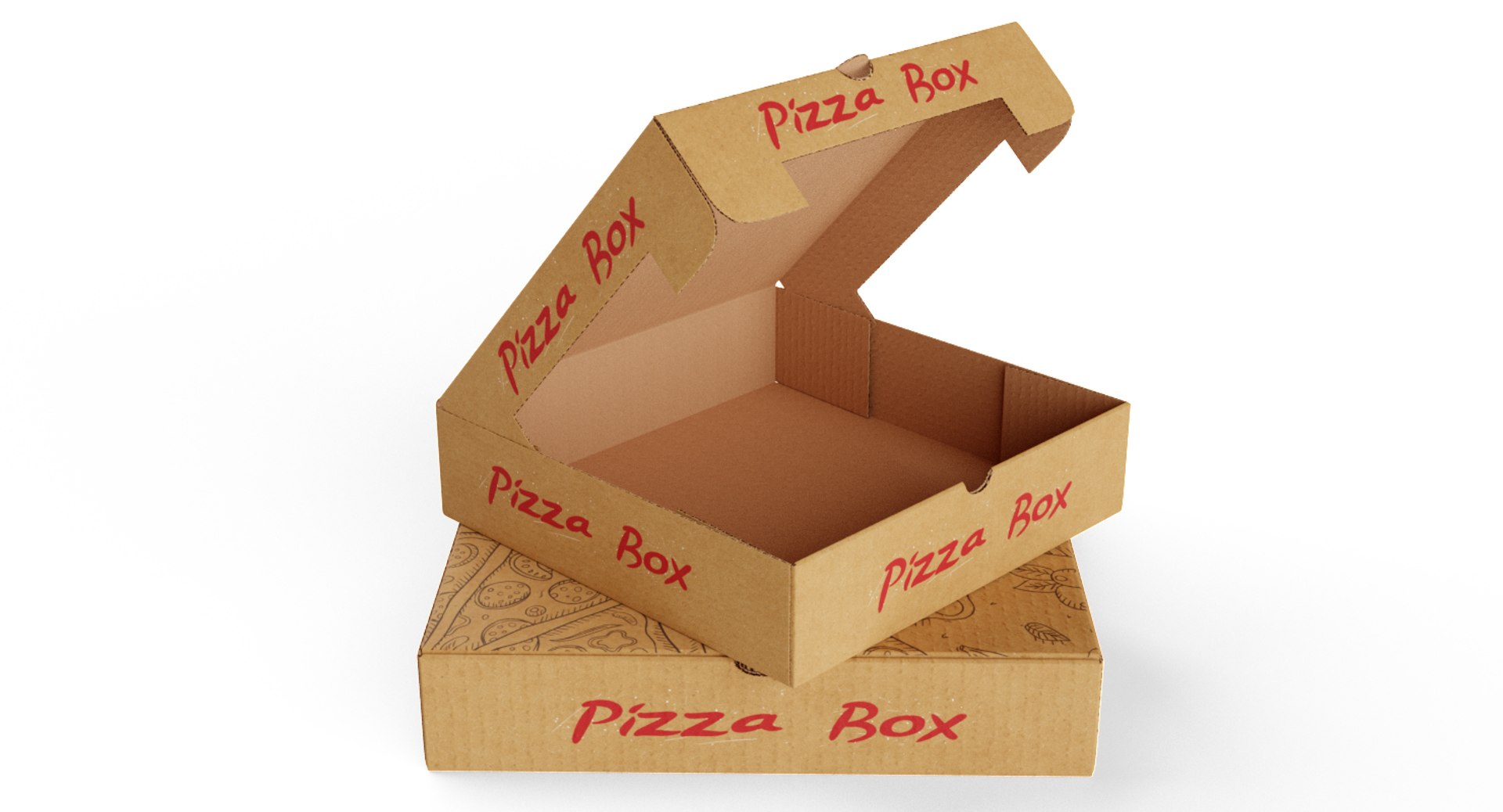 3D Model Pizza Box - TurboSquid 1397698