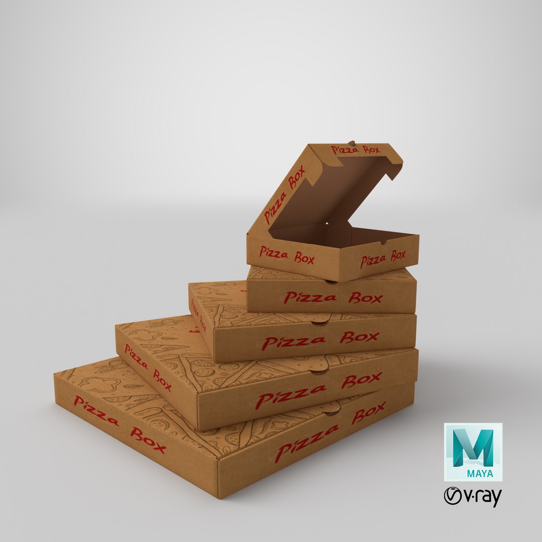 3D model pizza box - TurboSquid 1397698