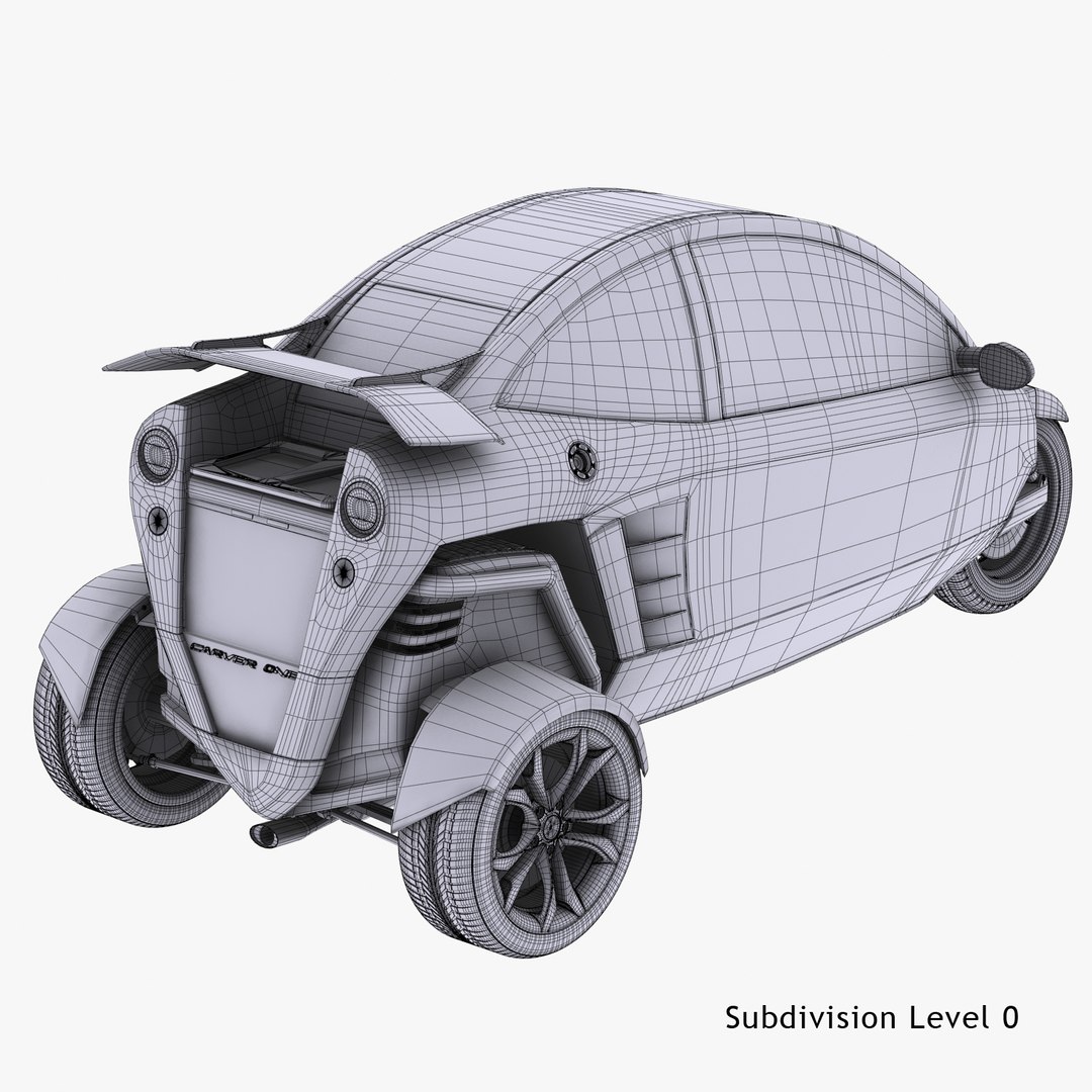 Carver Three-wheeled Motorcycle 3d Max