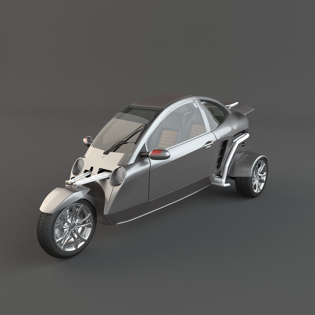 Carver Three-wheeled Motorcycle 3d Max