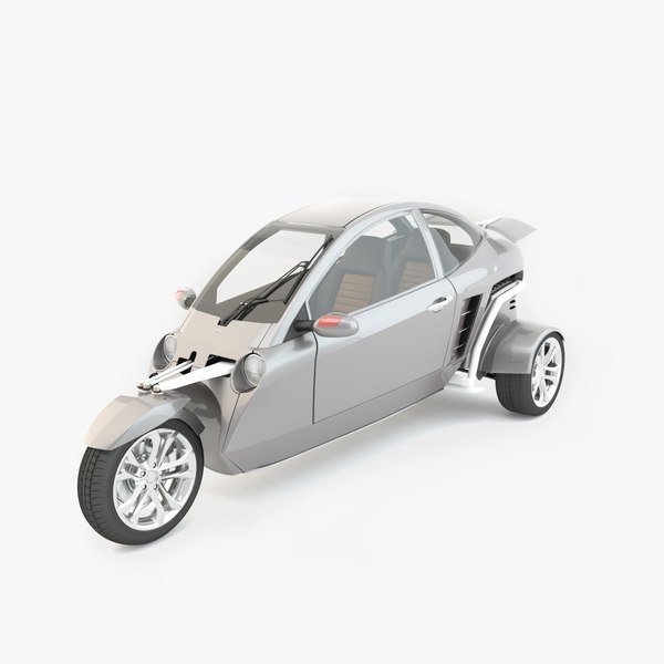 carver three-wheeled motorcycle 3d max