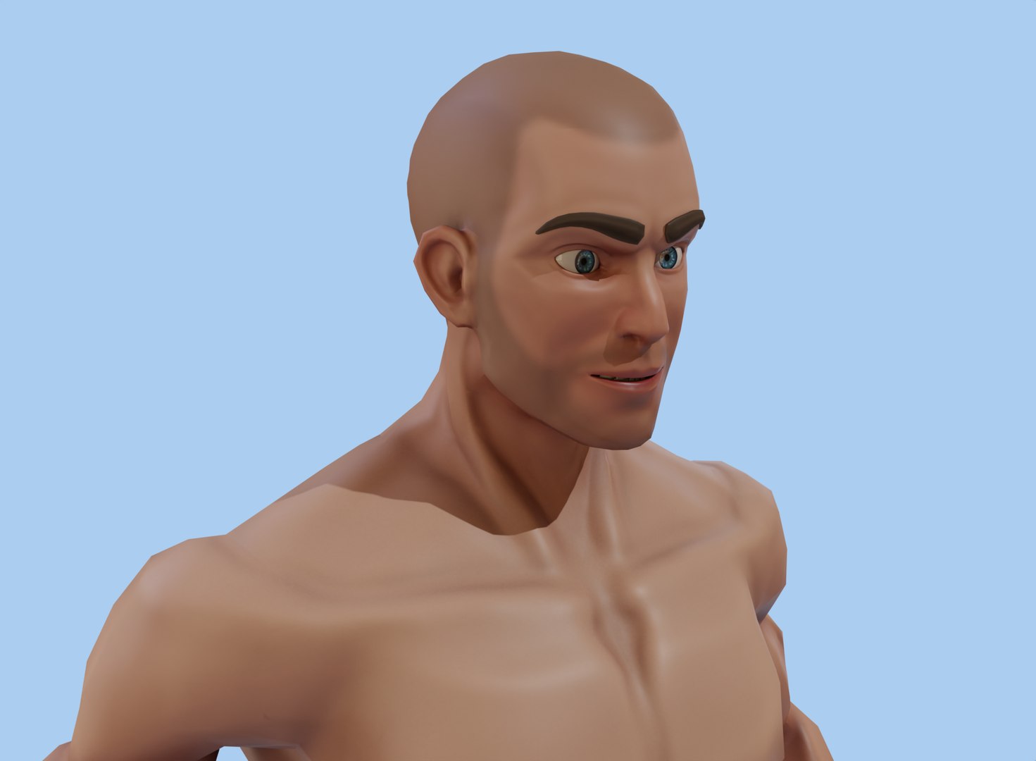 3D Stylized strong man model - TurboSquid 2094057