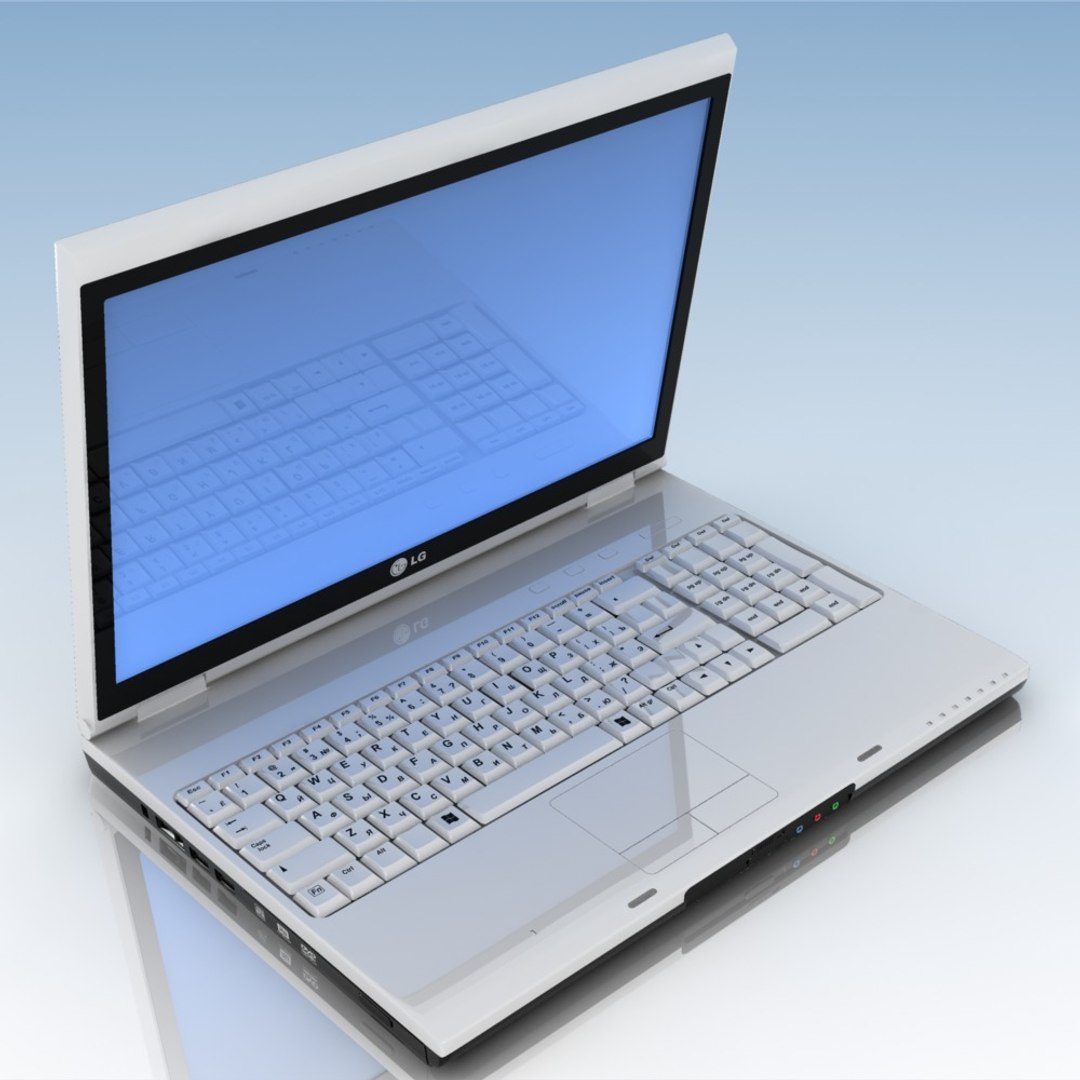 Notebook Lg E500 Laptop 3d Model