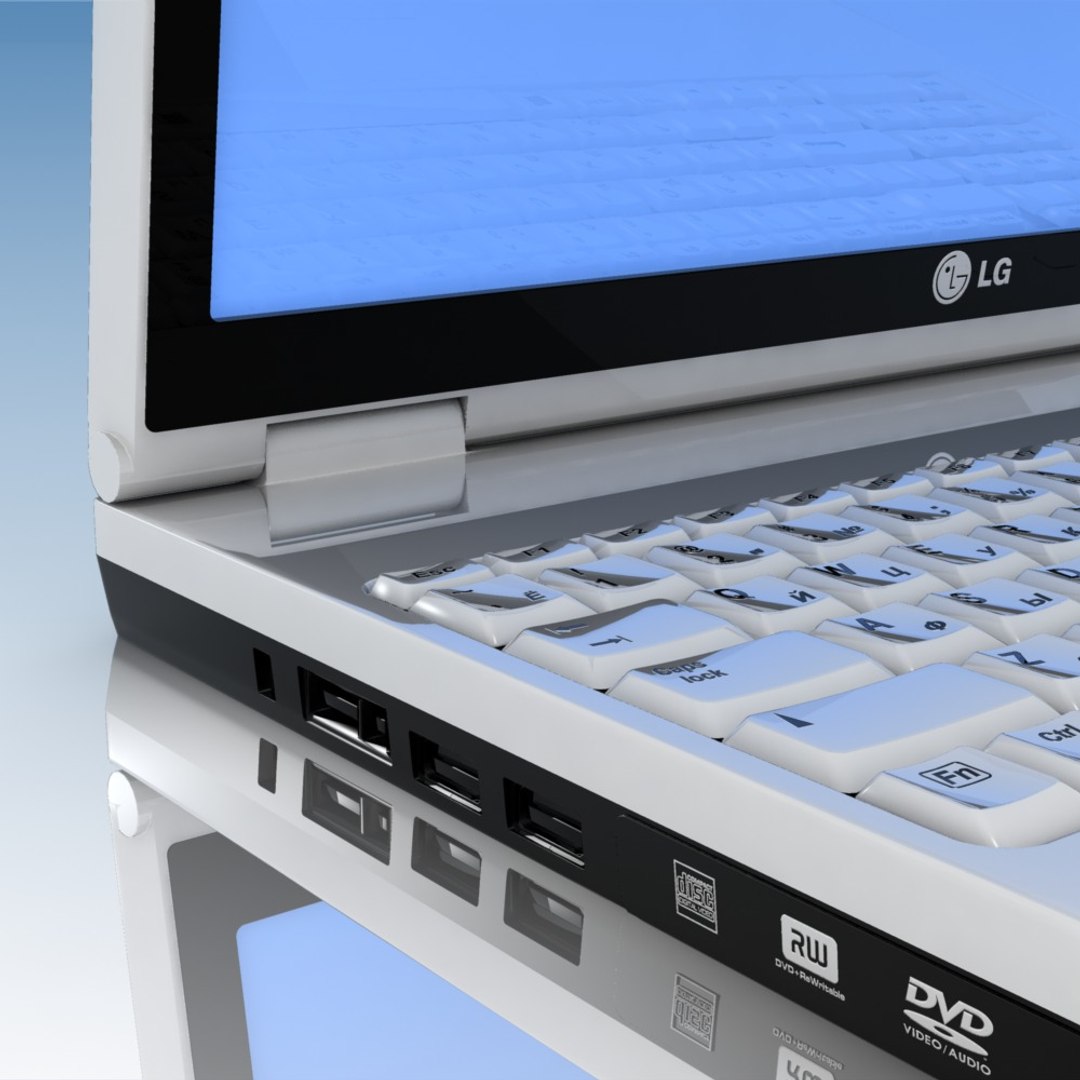 Notebook Lg E500 Laptop 3d Model