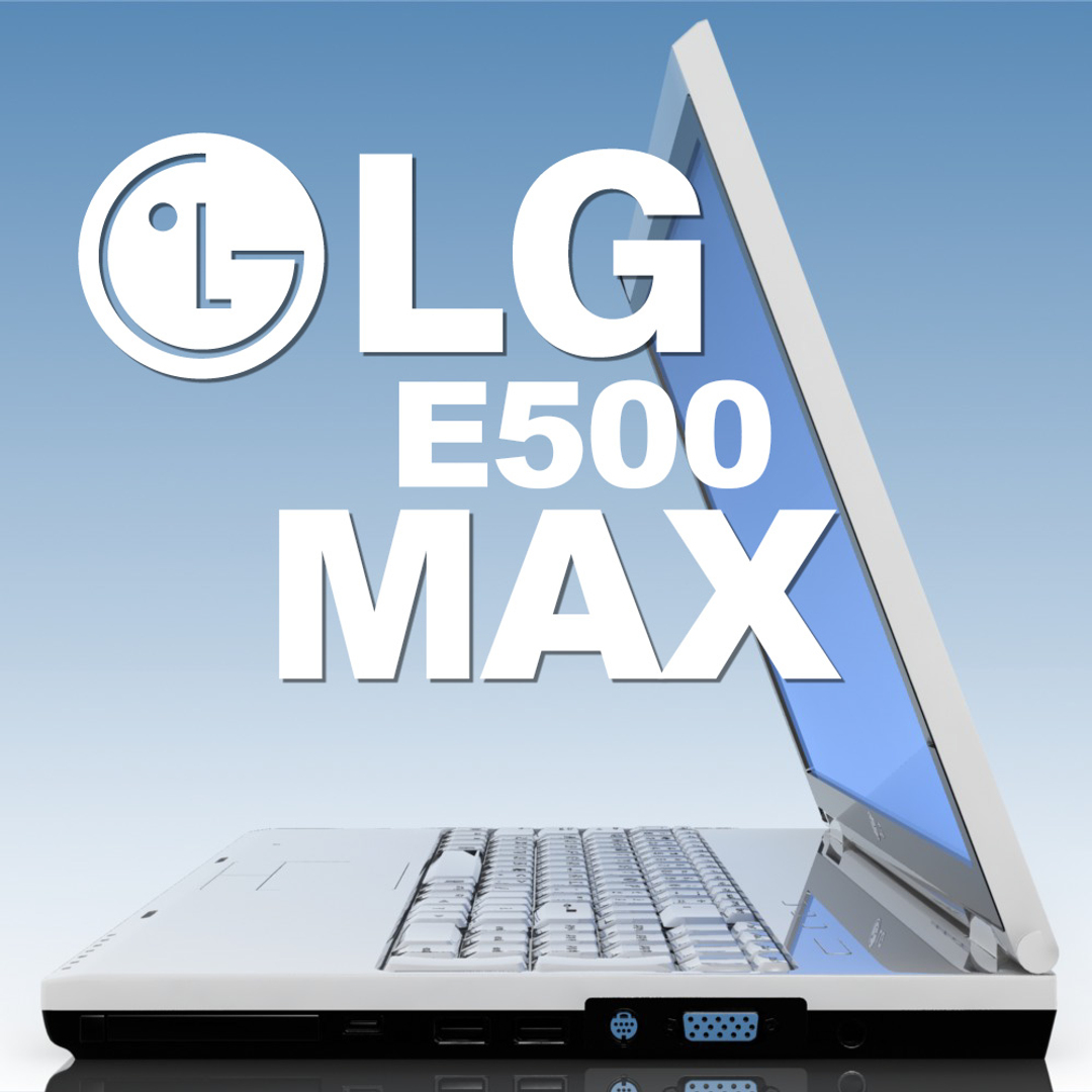 notebook lg e500 laptop 3d model