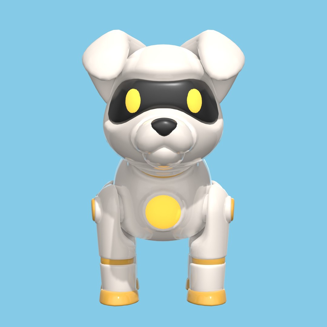Plastic Cute Robot Dog Toy Model - TurboSquid 2160730