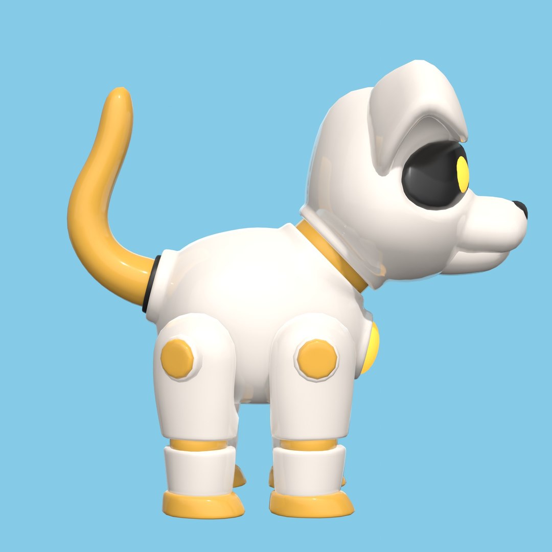 Plastic Cute Robot Dog Toy Model - TurboSquid 2160730