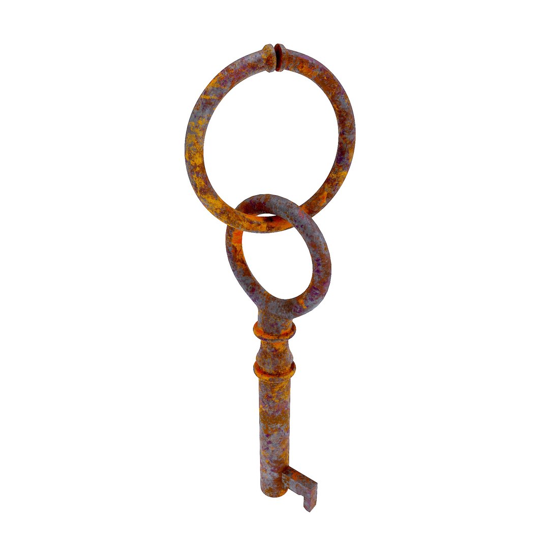 3D Antique Rusty Key - TurboSquid 1986592
