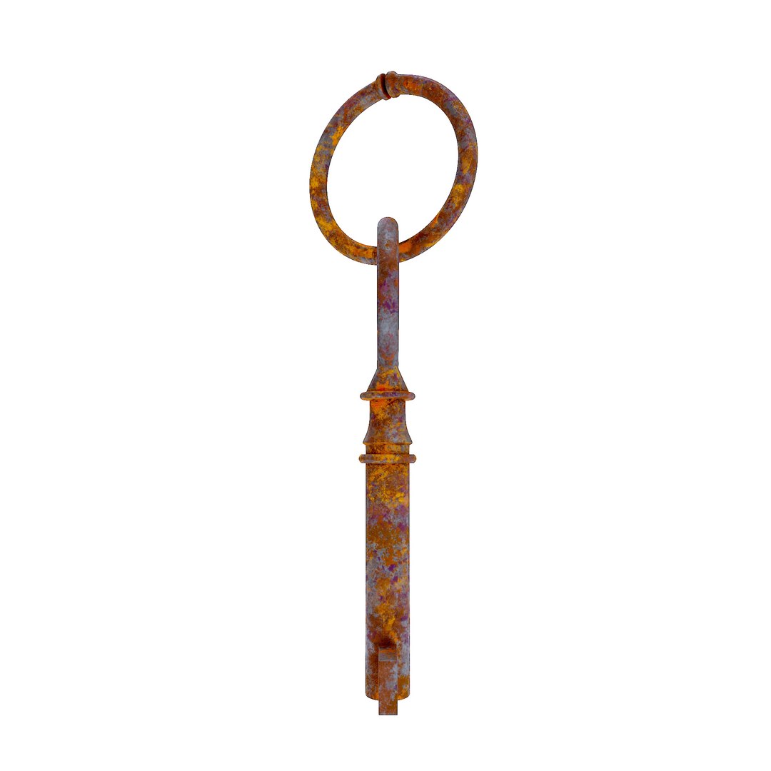 3D Antique Rusty Key - TurboSquid 1986592