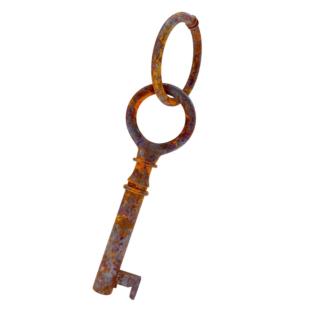 3D Antique Rusty Key - TurboSquid 1986592