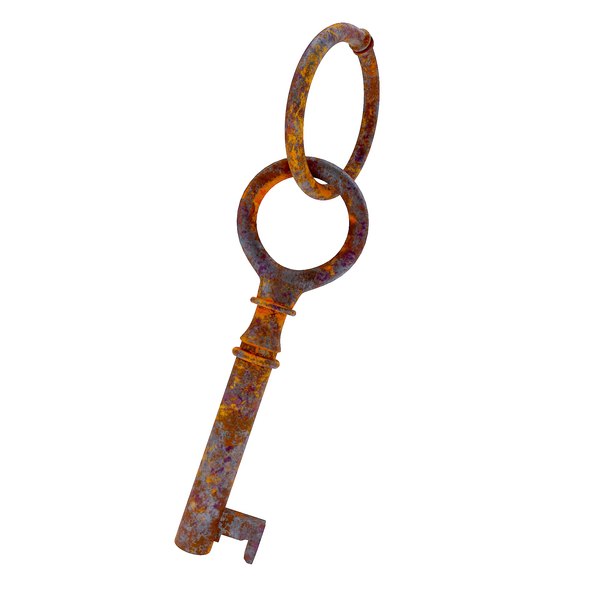 3D Antique rusty key - TurboSquid 1986592
