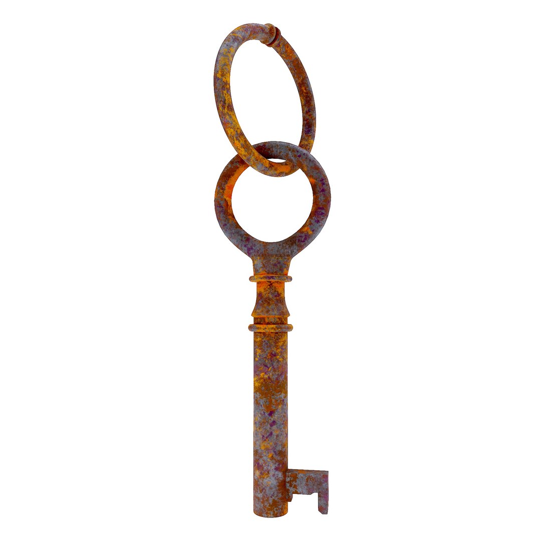 3D Antique Rusty Key - TurboSquid 1986592