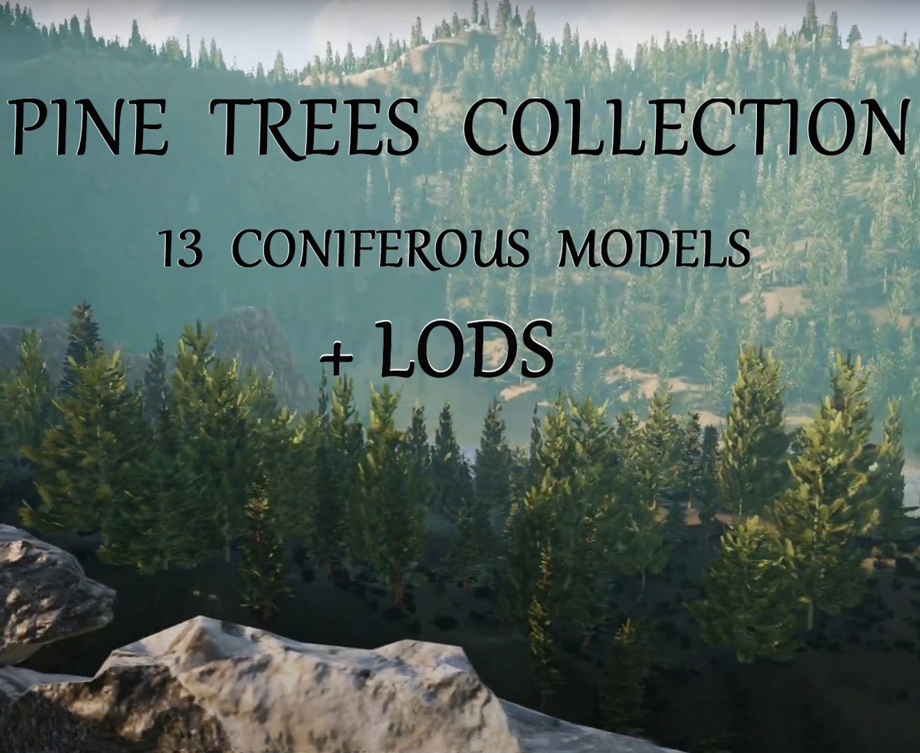 Coniferous Pine Trees Lod Model - TurboSquid 1665214