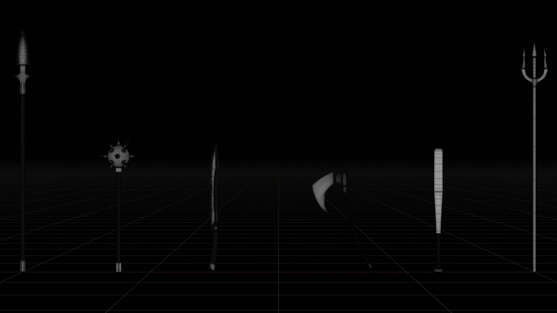 3D Model 6 Weapons Pack - TurboSquid 2314437