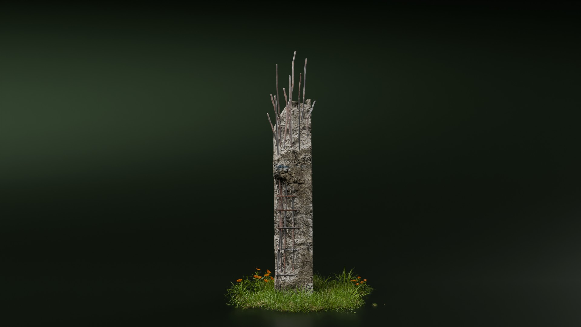 Collapsed Damaged And Destroyed Columns Kitbash Volume 01 3D Model ...