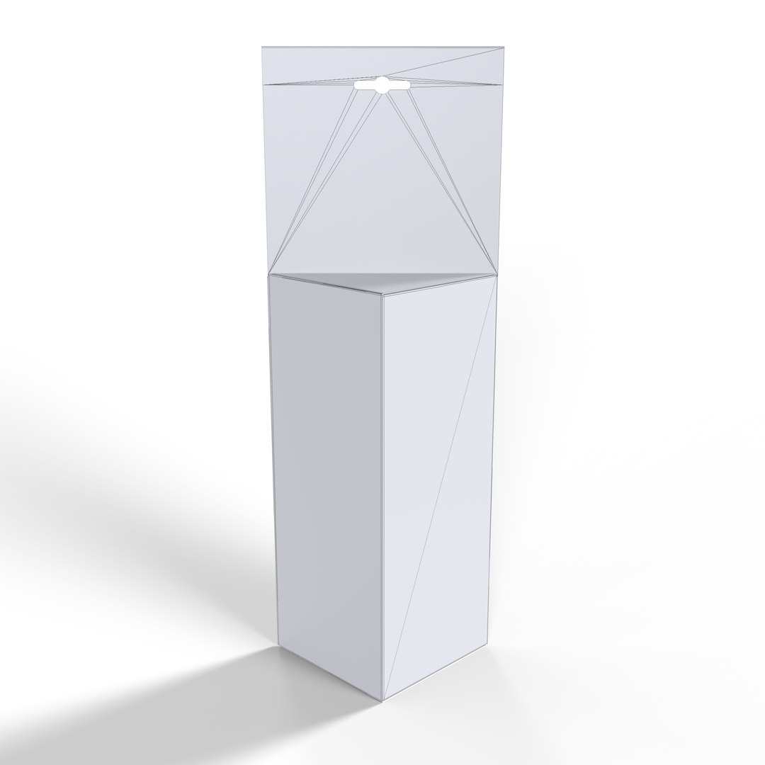 Triangular Prism Hanger Packaging Box Model - TurboSquid 2321144