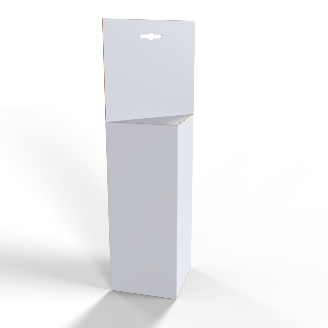 Triangular Prism Hanger Packaging Box Model - TurboSquid 2321144