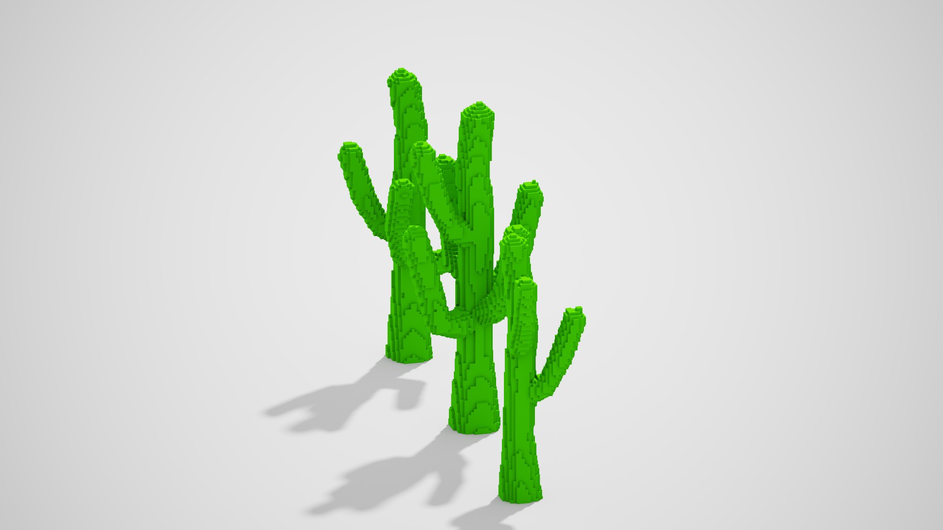 Isometric Cactus Set 3D Model - TurboSquid 2193210