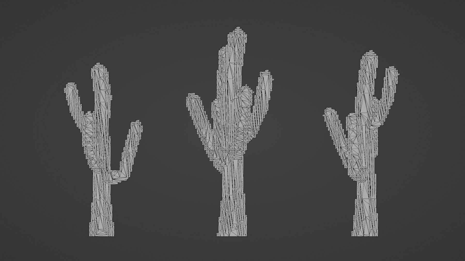 Isometric Cactus Set 3D Model - TurboSquid 2193210