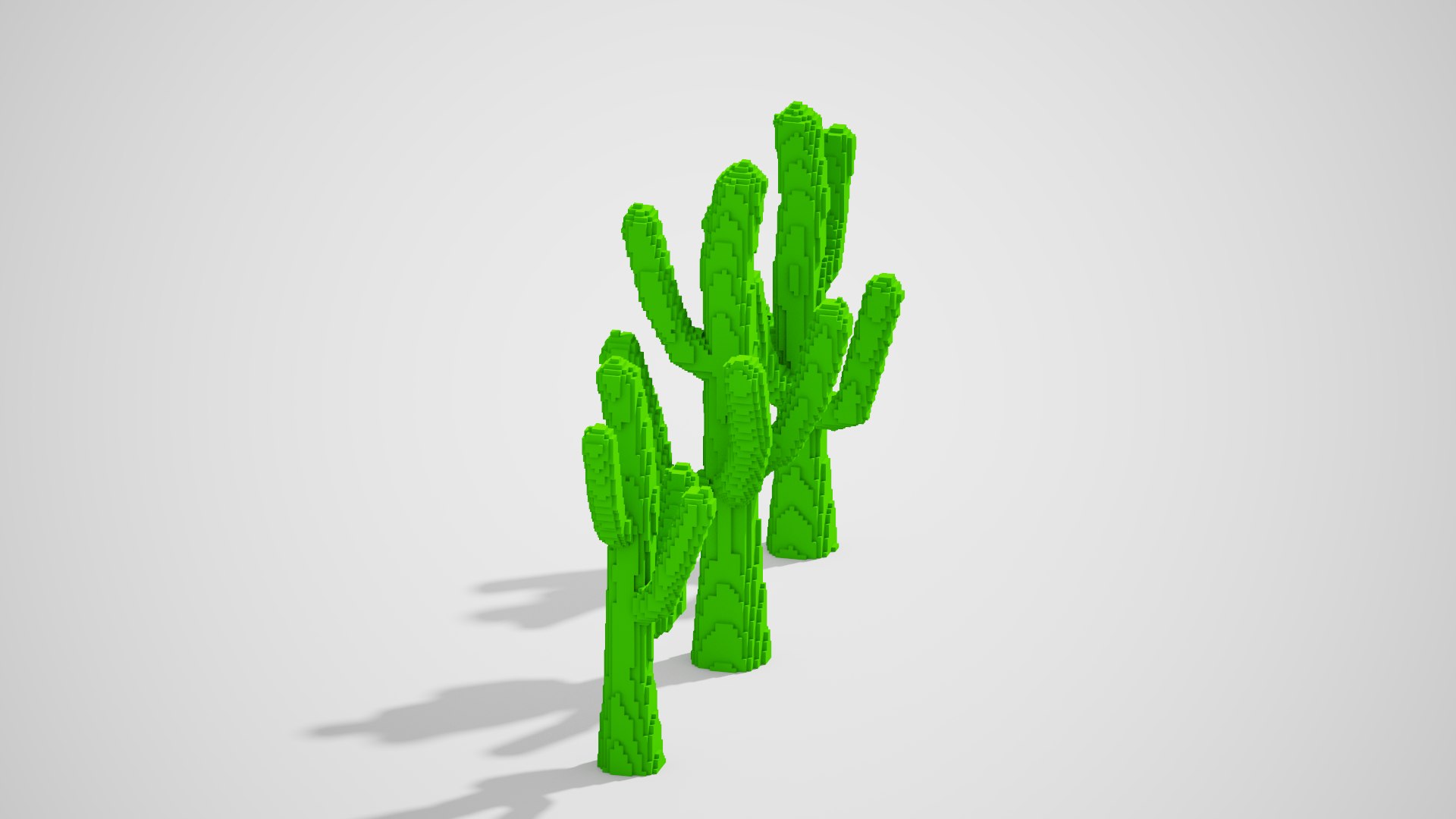 Isometric Cactus Set 3D Model - TurboSquid 2193210