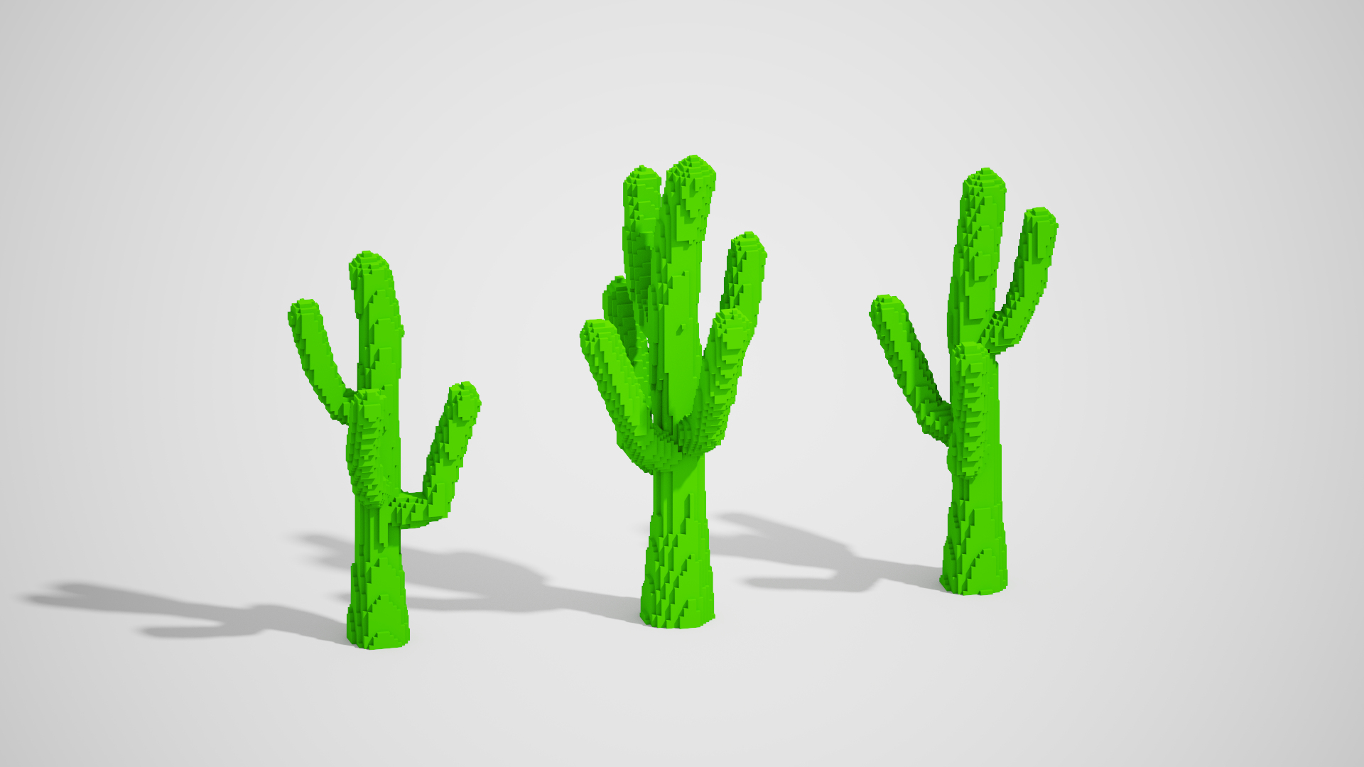 Isometric Cactus Set 3D Model - TurboSquid 2193210