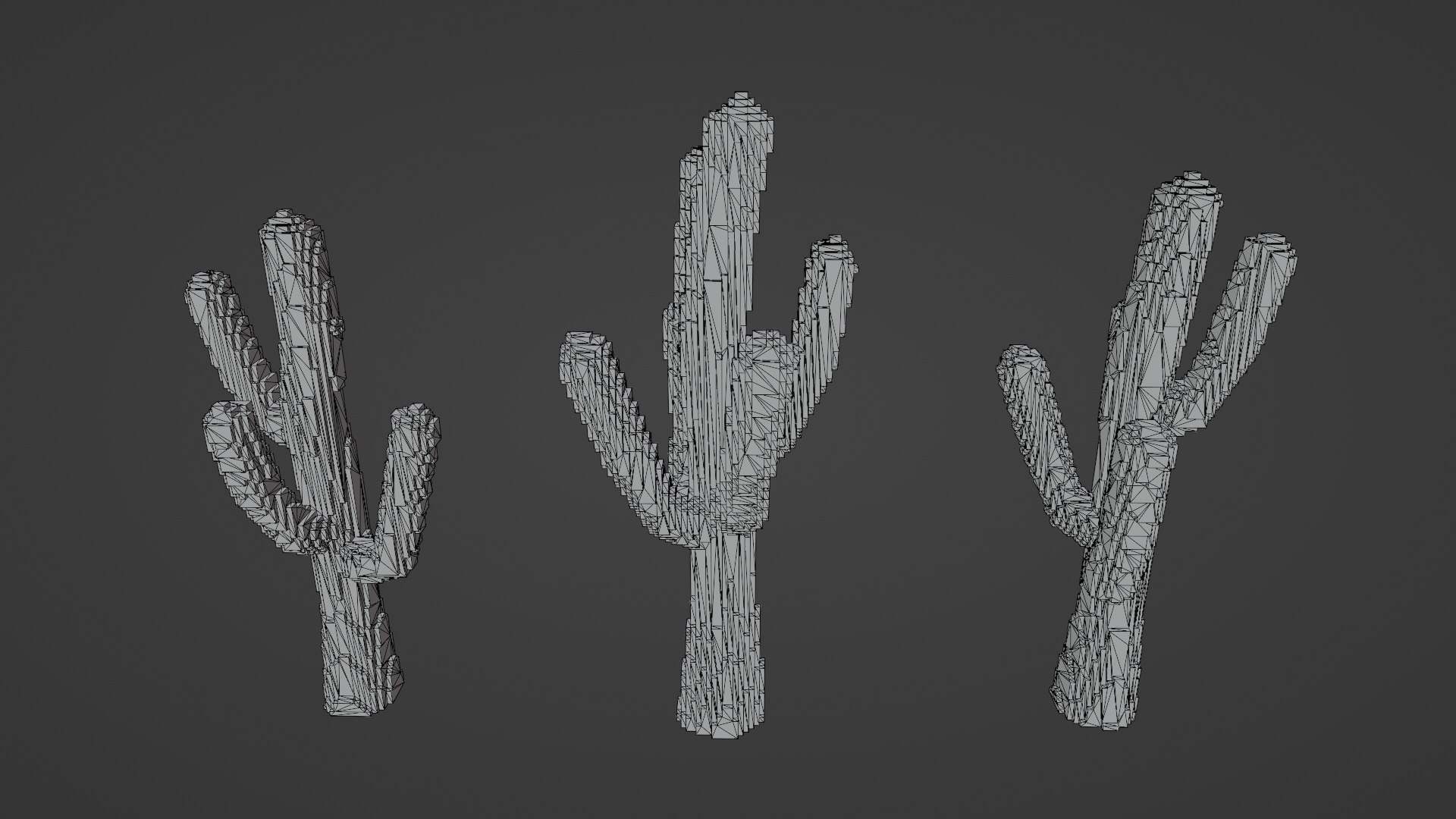 Isometric Cactus Set 3D Model - TurboSquid 2193210