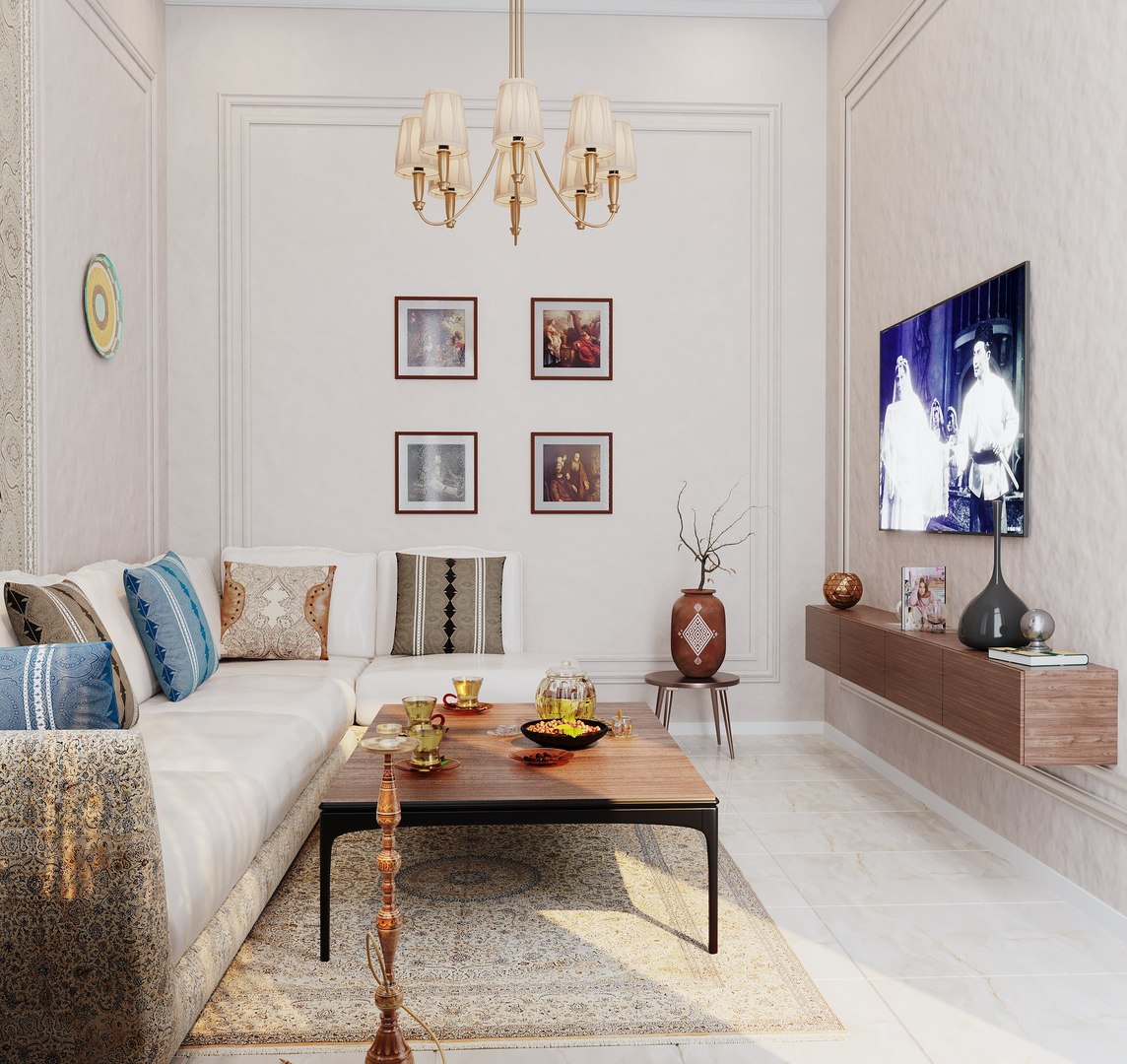 3D Islamic Dining Room Model - TurboSquid 2302140