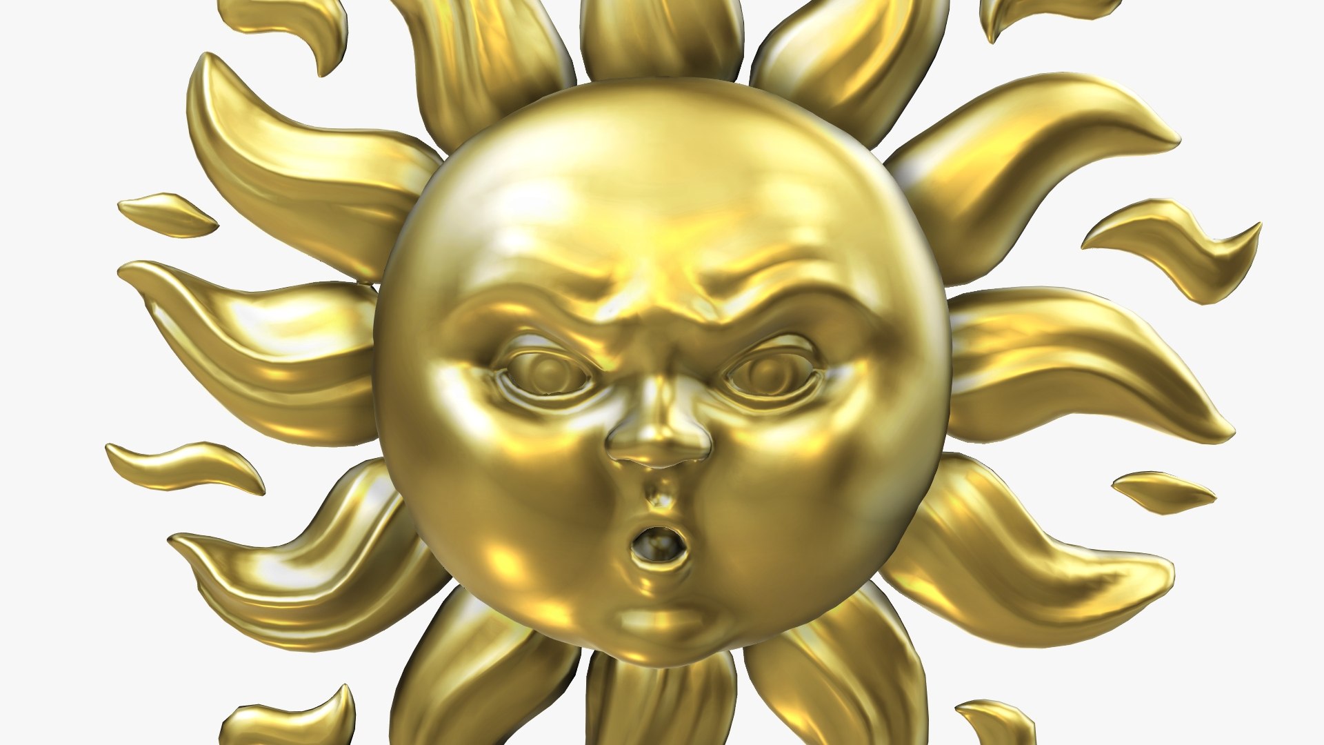 Free Sun Face 3d Model