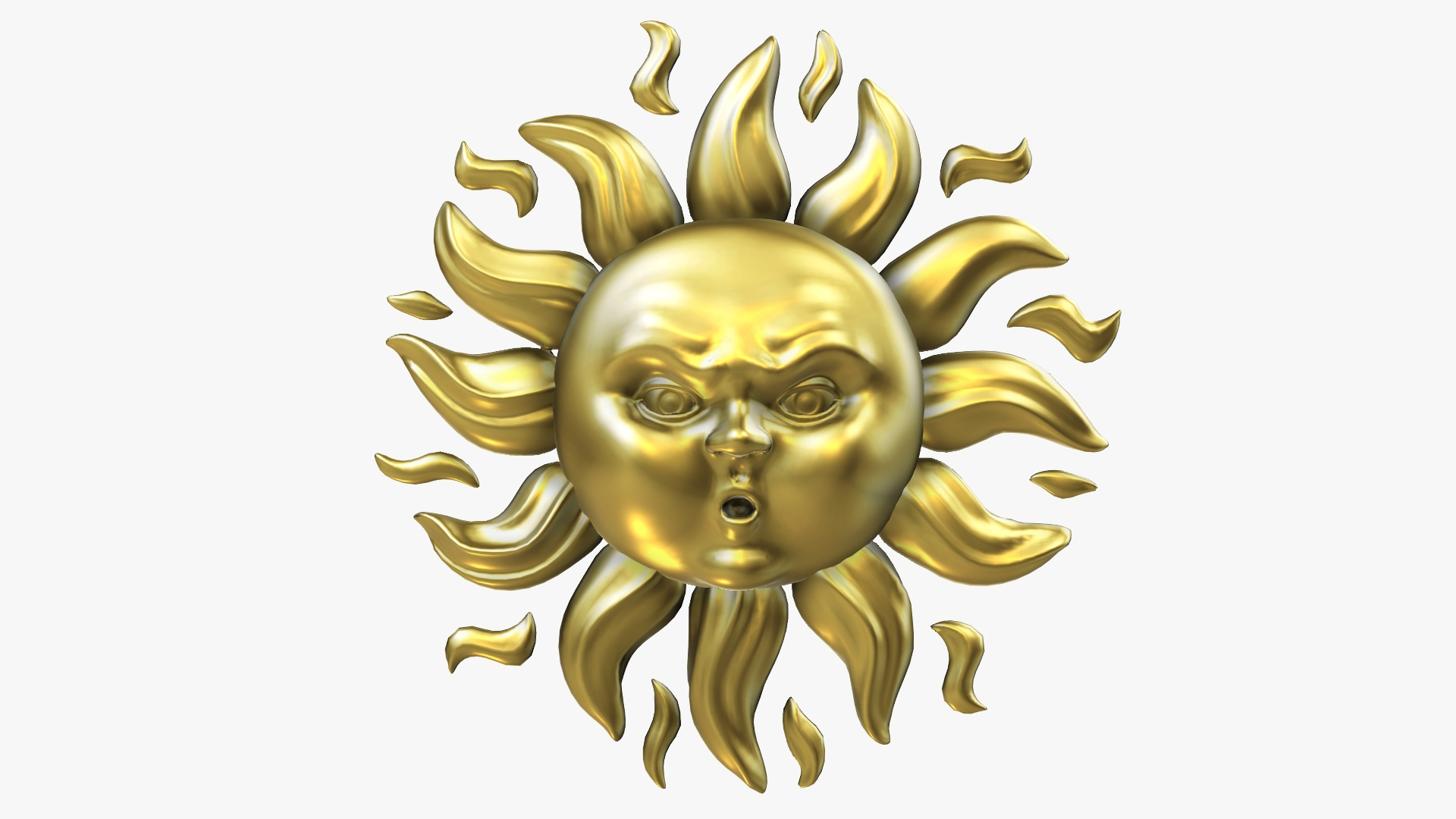 Free Sun Face 3d Model