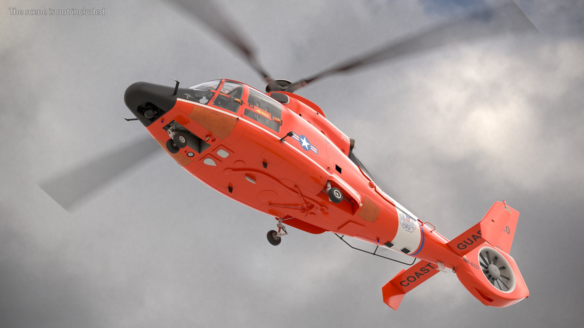 Eurocopter MH 65 Dolphin Coast Guard Rigged For Cinema 4D 3D ...
