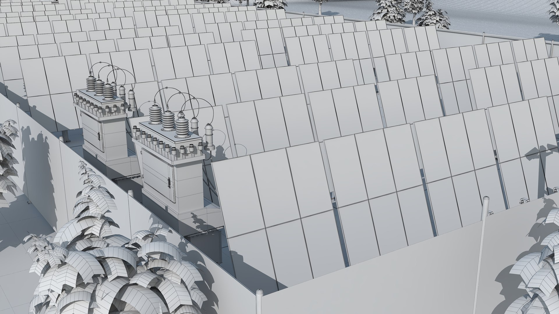 Solar Power Site Collection 3D Model - TurboSquid 2300911