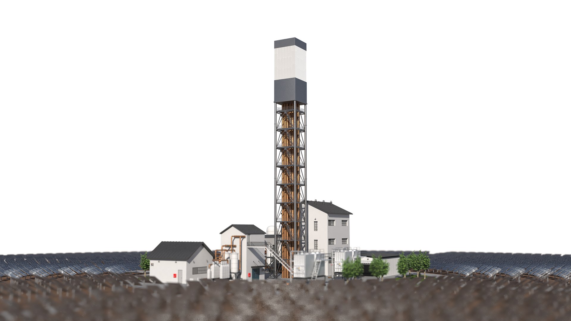 Solar Power Site Collection 3D Model - TurboSquid 2300911