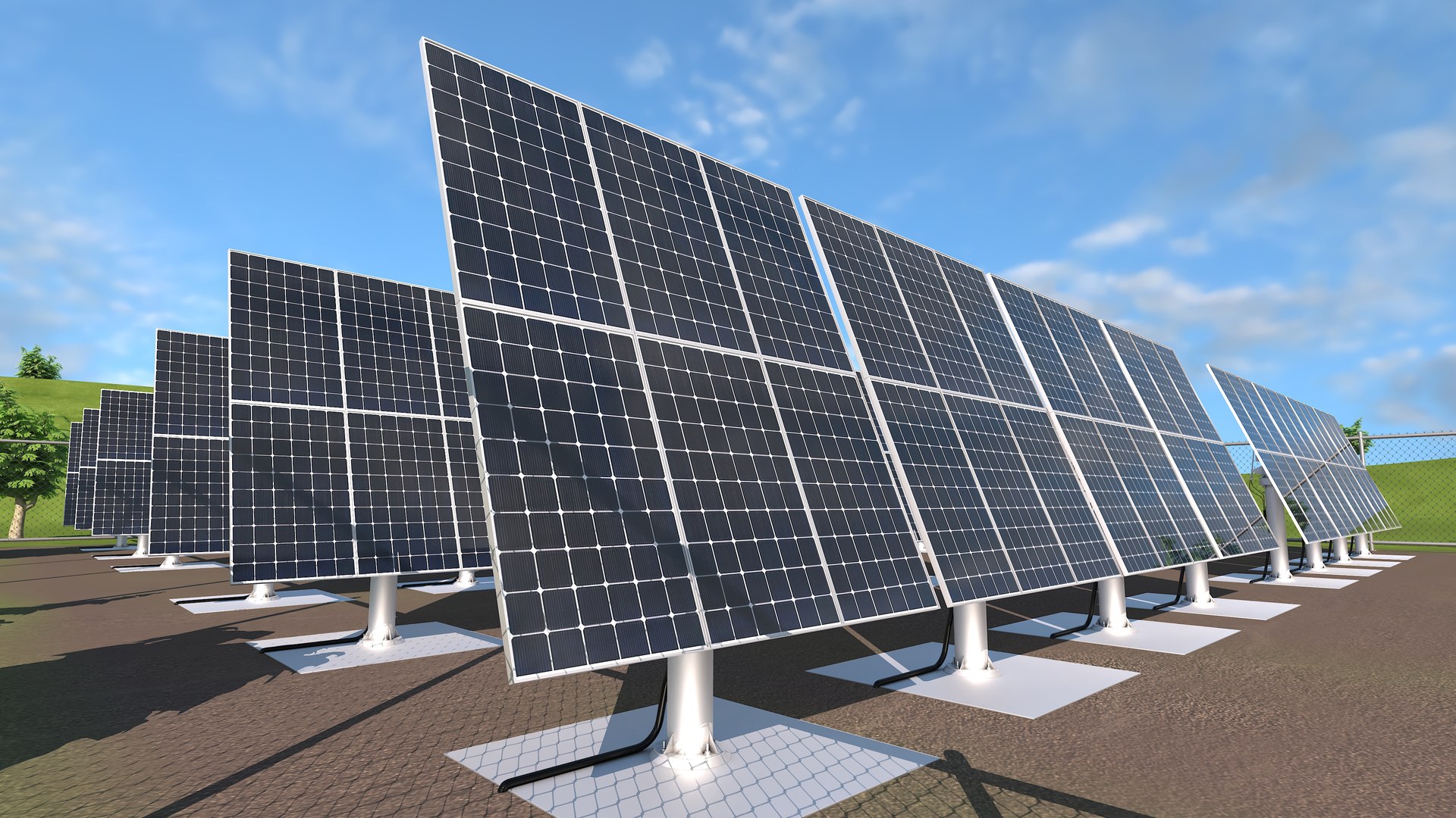 Solar Power Site Collection 3D Model - TurboSquid 2300911