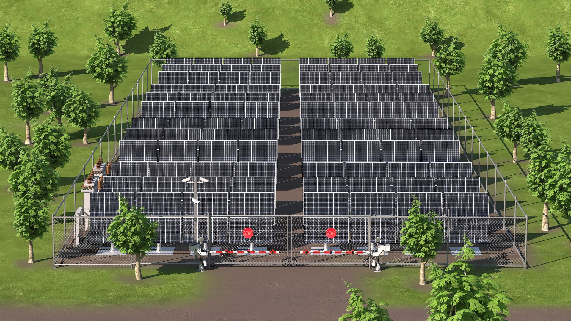Solar Power Site Collection 3D Model - TurboSquid 2300911