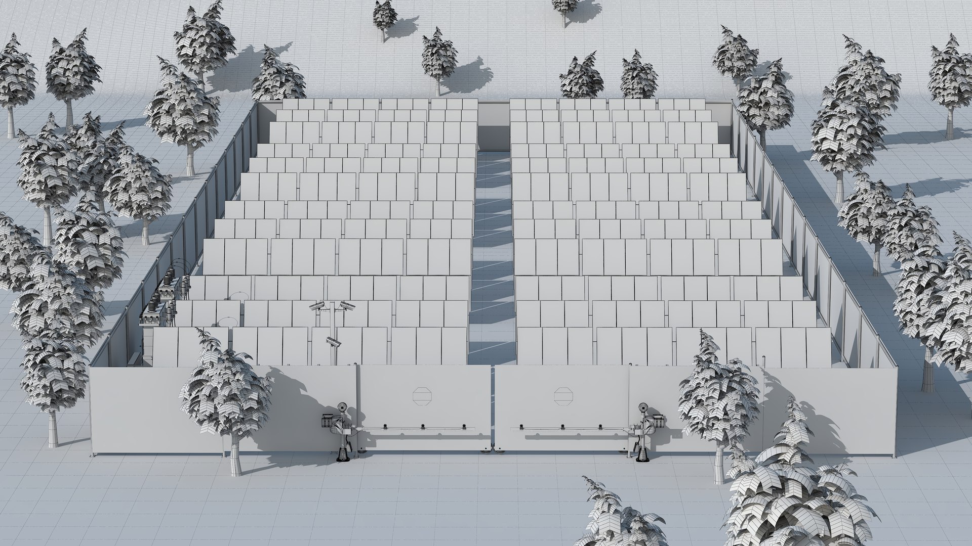 Solar Power Site Collection 3D Model - TurboSquid 2300911