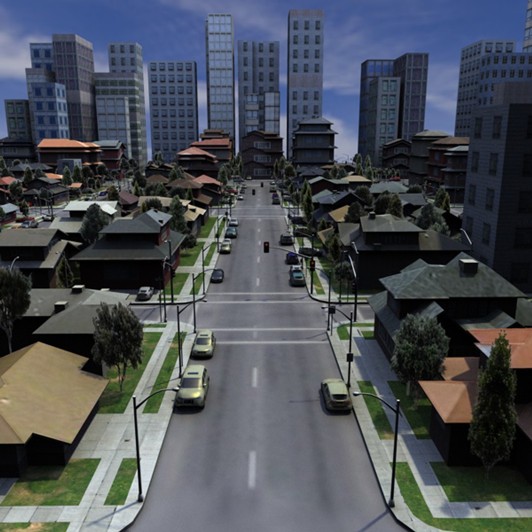 Cinema4d City Houses
