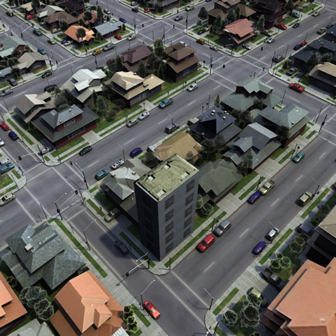 Cinema4d City Houses