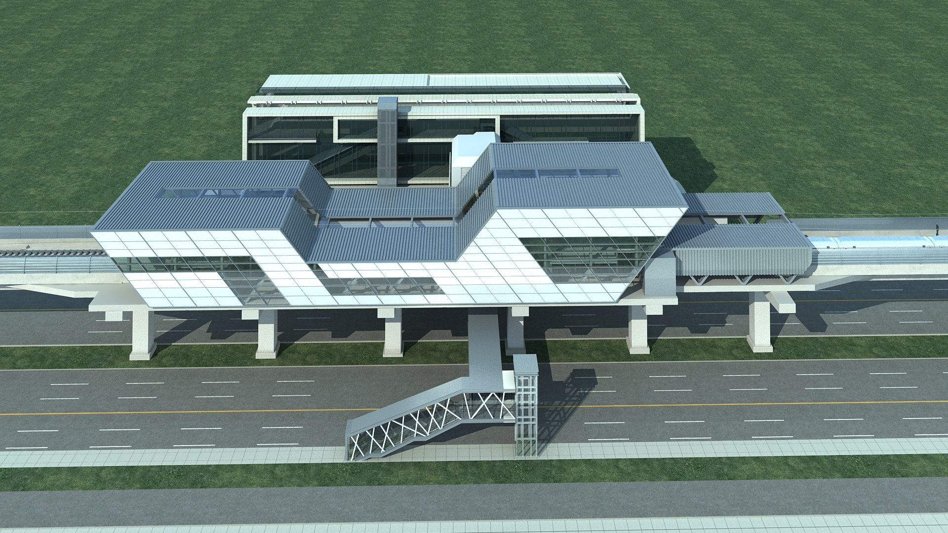 Light Rail Station 15 Model - TurboSquid 2052127