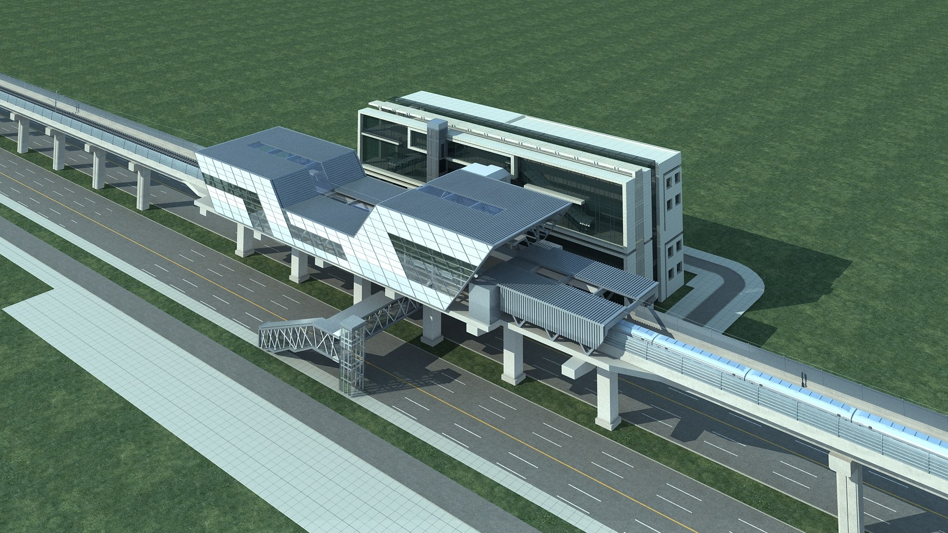 Light Rail Station 15 Model - TurboSquid 2052127