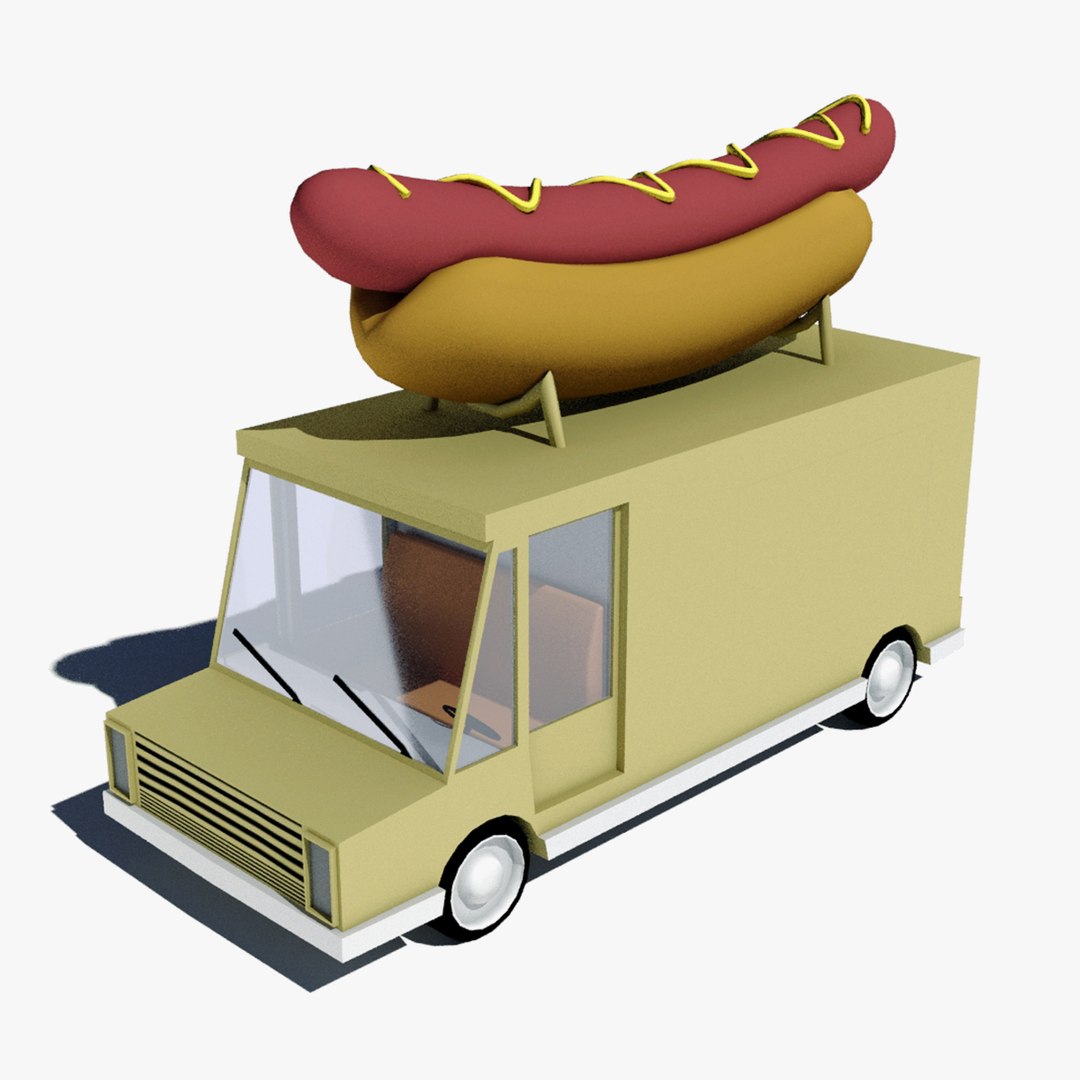 Car Hot Dog 3D Model - TurboSquid 1644880