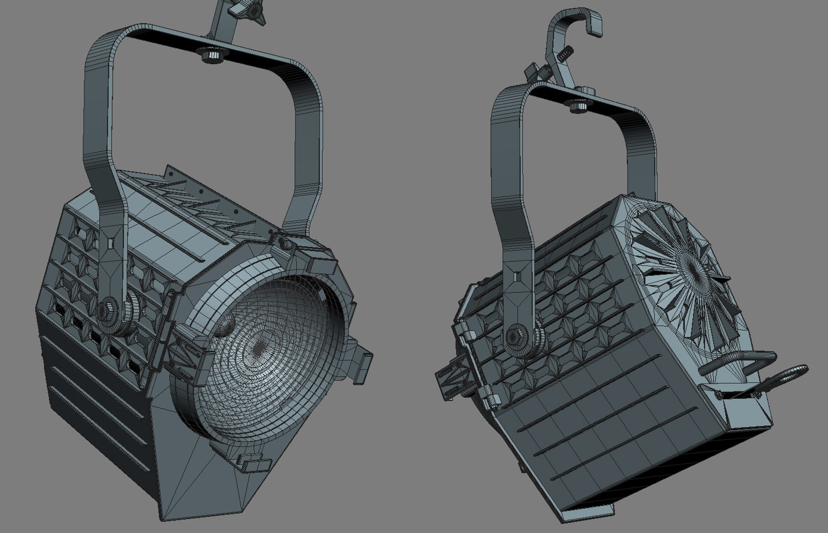 3d Model Of Altman Fresnel 1kaf Lights