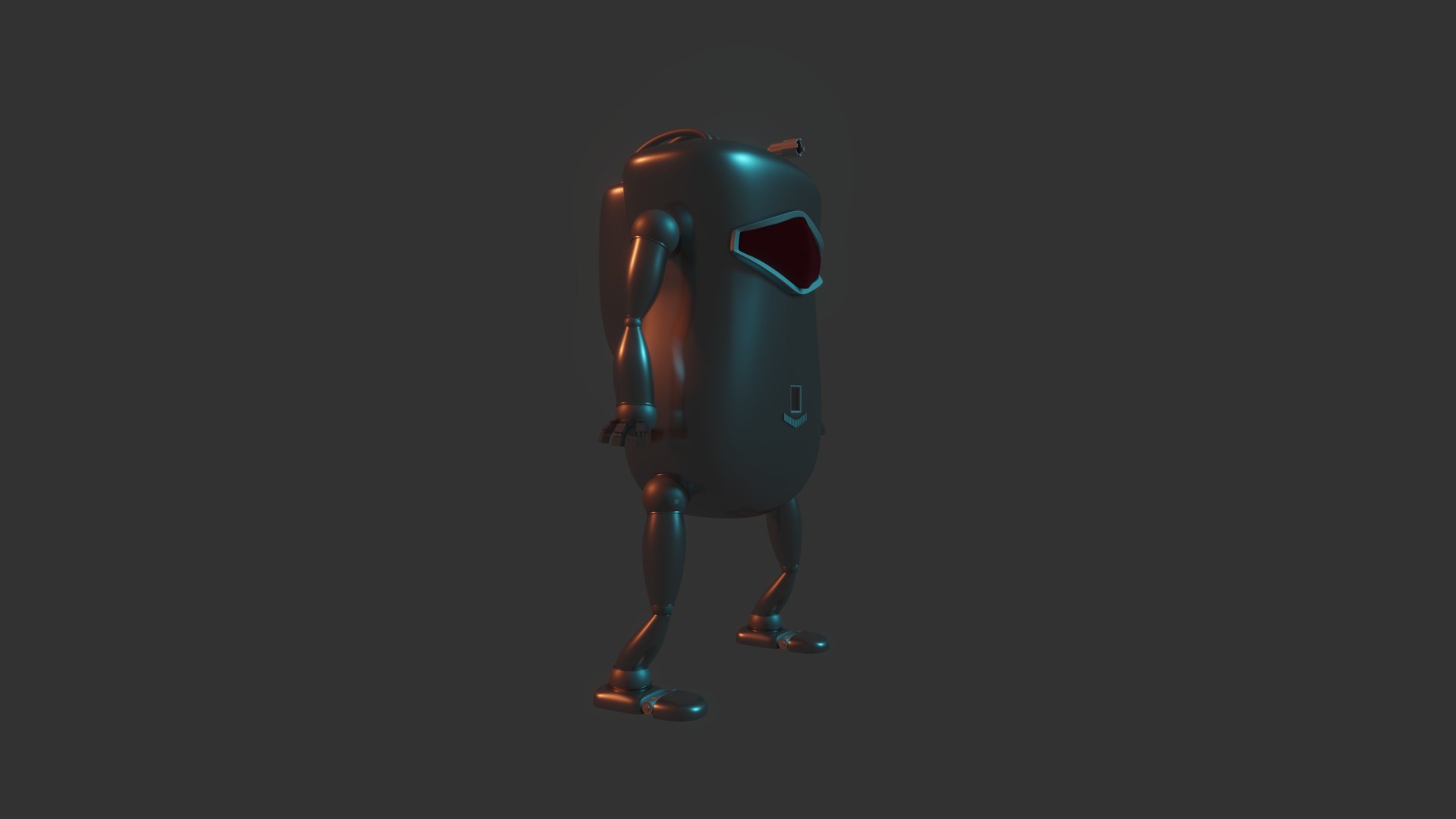 3D Model Robot Mesh Prototype 1 Rigged - TurboSquid 2042639