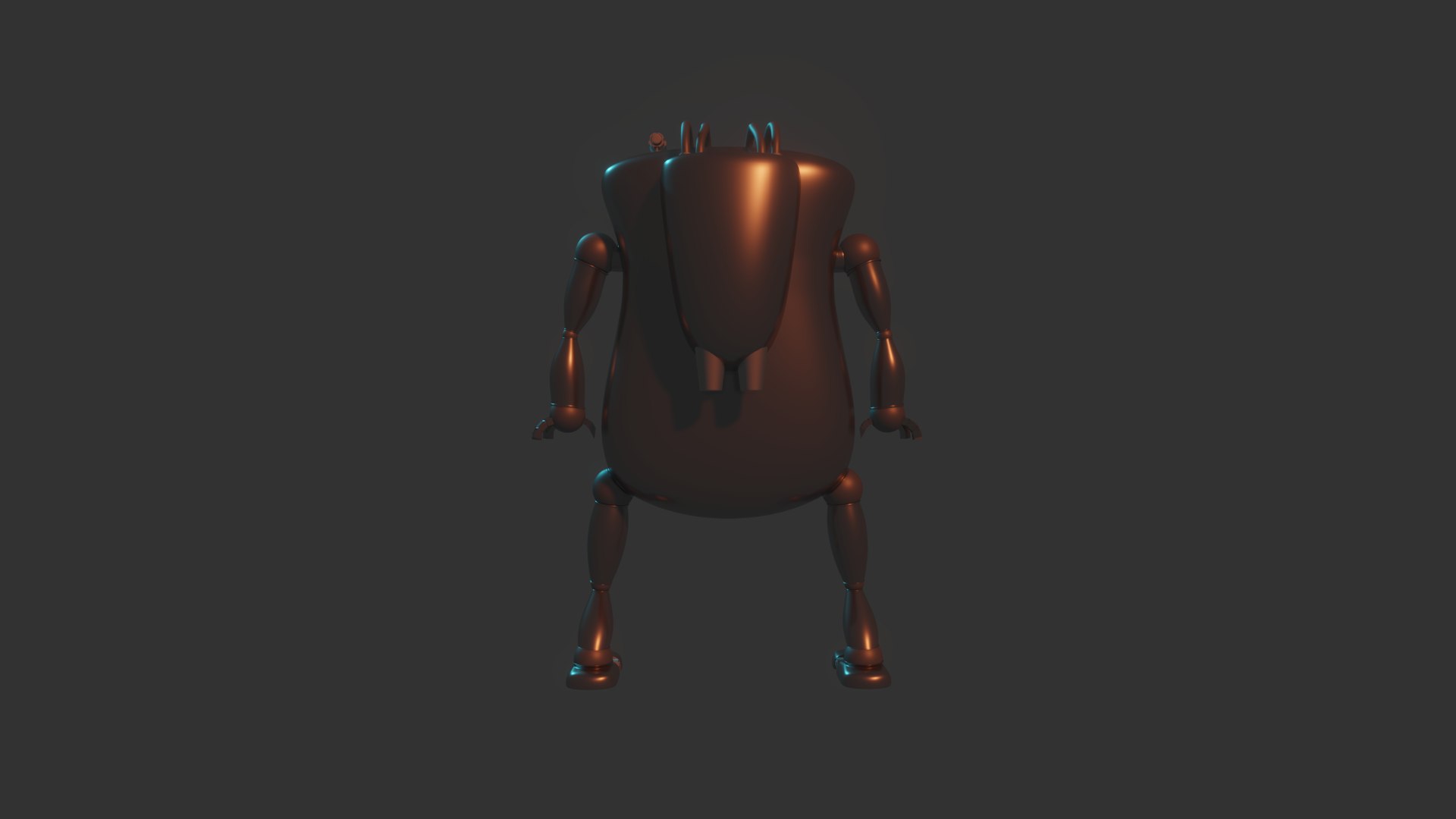 3D Model Robot Mesh Prototype 1 Rigged - TurboSquid 2042639