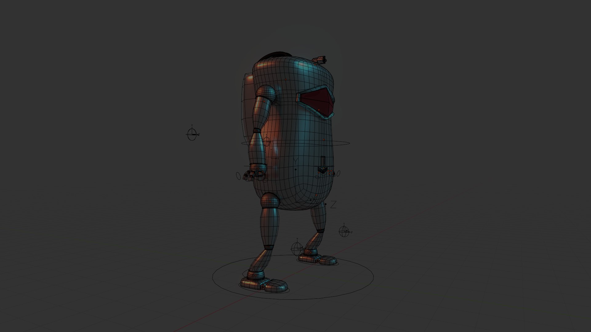 3D Model Robot Mesh Prototype 1 Rigged - TurboSquid 2042639