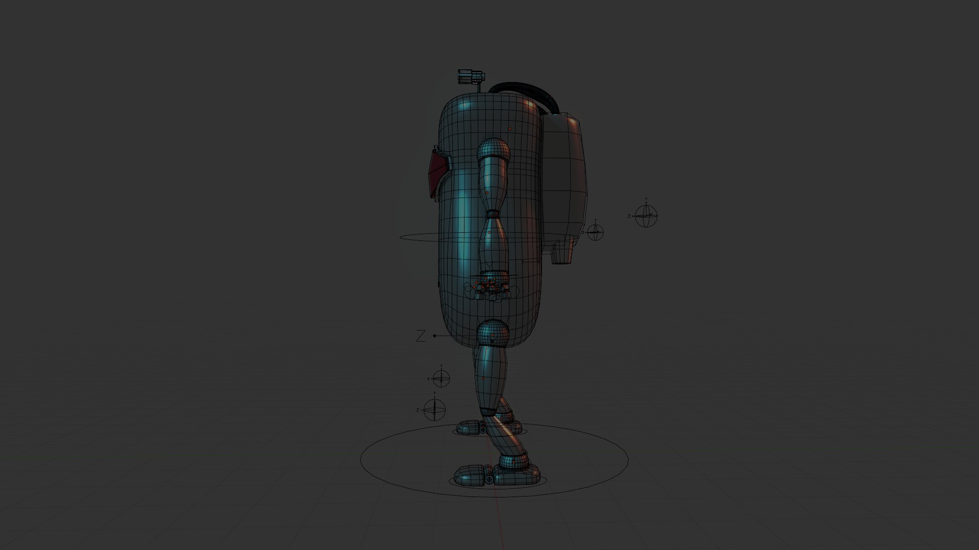 3D Model Robot Mesh Prototype 1 Rigged - TurboSquid 2042639