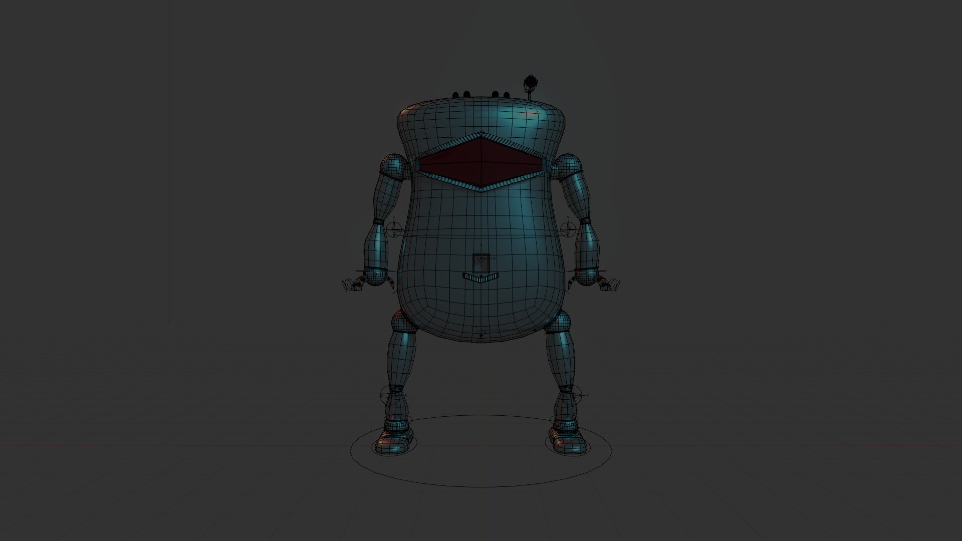 3D Model Robot Mesh Prototype 1 Rigged - TurboSquid 2042639