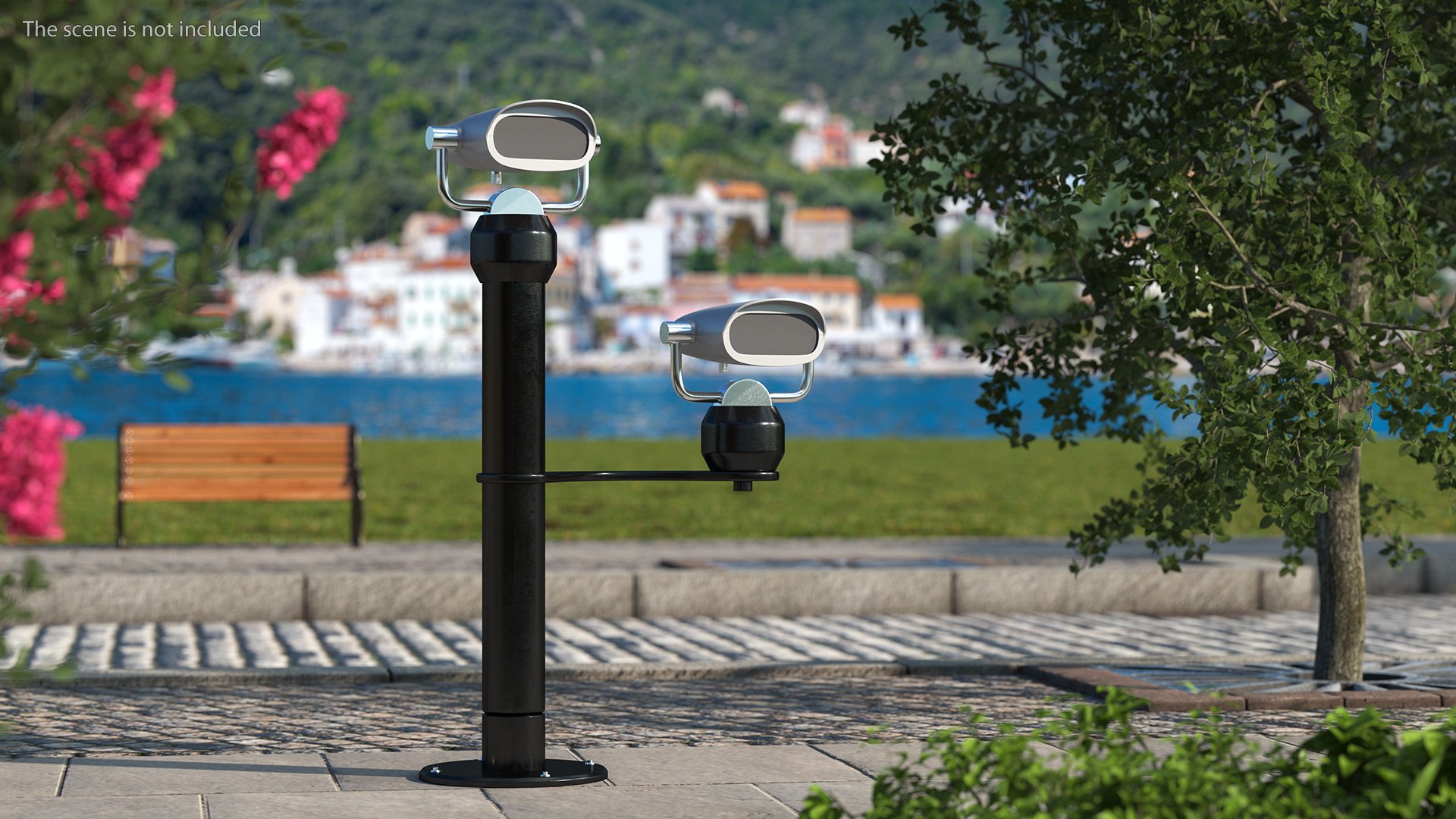 Tower Optical Binocular Viewer Dual 3D Model - TurboSquid 1912077