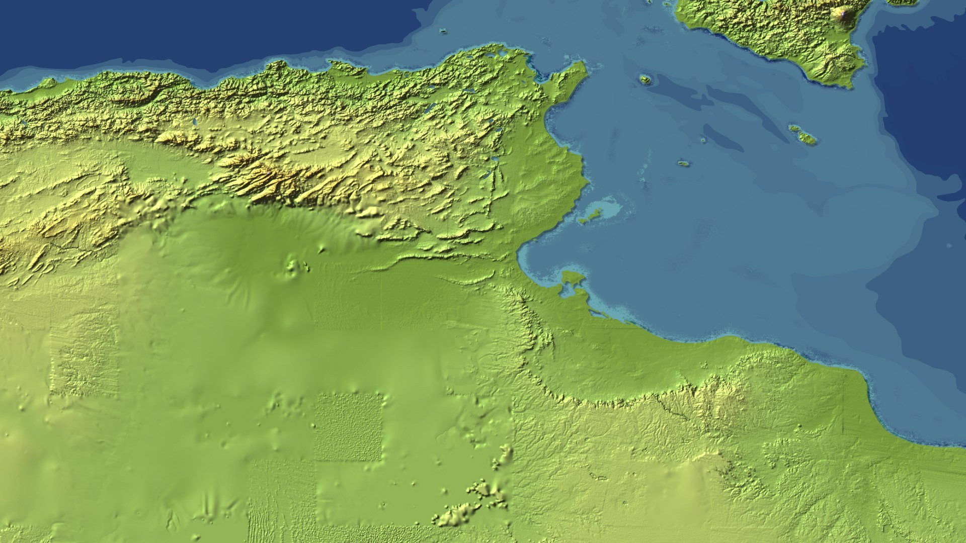 3d Model Tunisia Maps