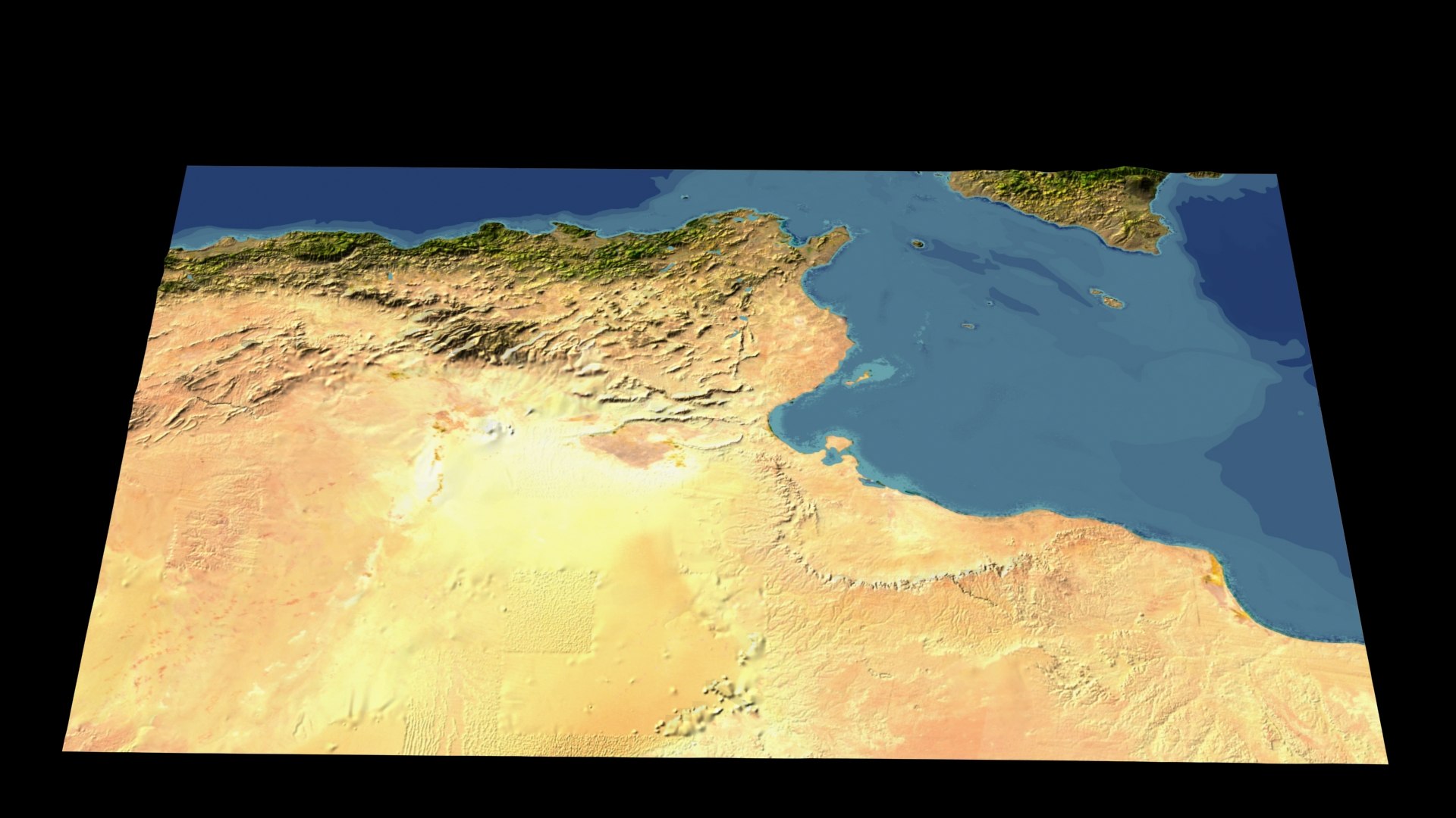 3d Model Tunisia Maps