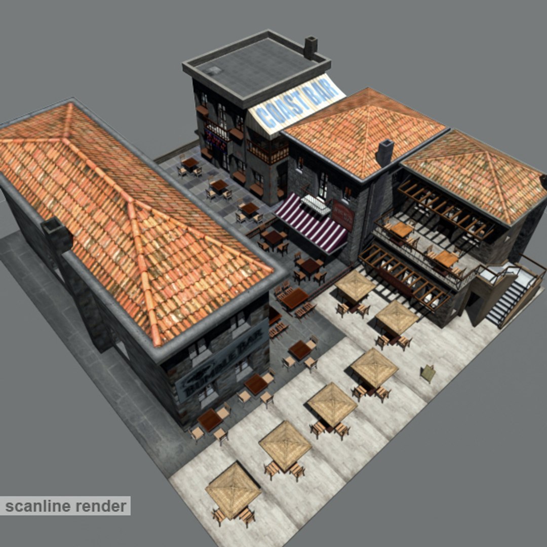 3ds Max Historical Coast Bar